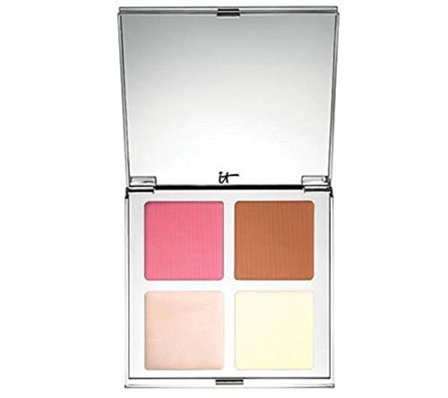 It Cosmetics It's Your Beauty Award Winning Must Haves Palette Bye Bye Pores Pressed Powder, Bye Bye Pores Pressed Blush, Bronzer, Hello Light Creme