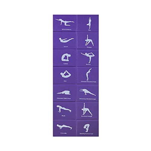 MMLLZEL Foldable Yoga Mat PVC Exercise Pad Thick Non-Slip Folding Gym Fitness Mat Pilates Supplies Floor Play Mat Yoga Accessory