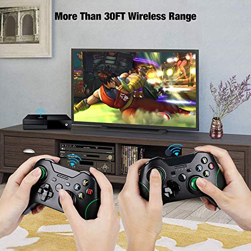 JINHOABF Wireless Controller for Xbox One,2.4GHZ Gamepad Controller Compatible with Xbox One/One S/One X/One Series X/S/Elite/PC Windows 7/8/10,with Built-in Dual Vibration (Black)
