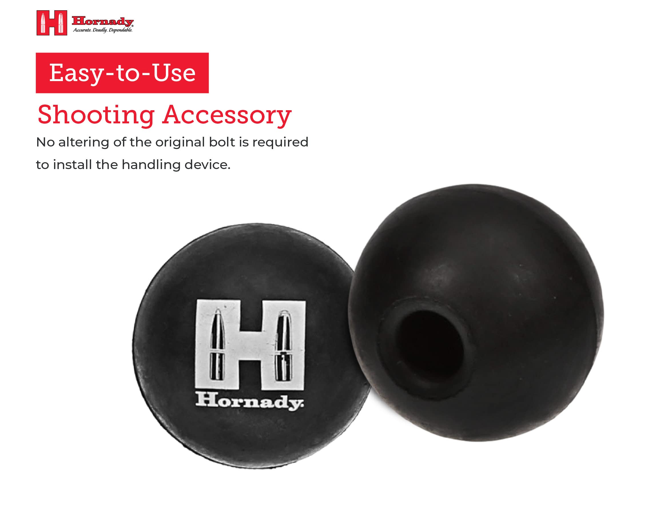 Hornady Lock-N-Load Bolt Ball β A Firearm Accessory for Faster Reloads β Easy Grip When Shooting with Gloves, Ideal for Hunting β Item No. 99123