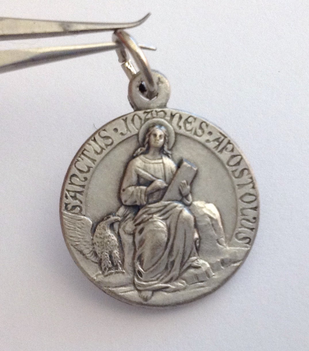 I G J Saint John the Apostle and Evangelist Silver Medal - The Patron Saints Medals