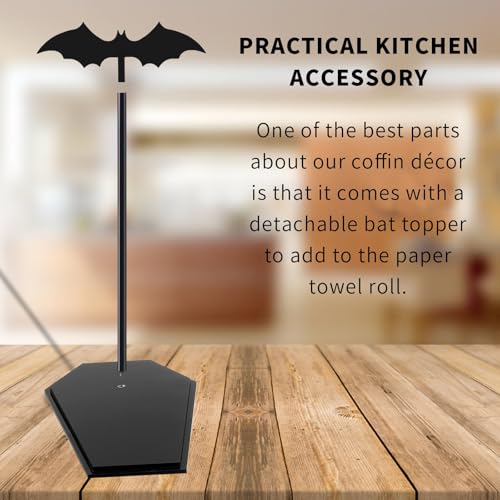 Towel Holder - Halloween Decor for Kitchen and Bathroom - Gothic Home Decor for and Curiosities - Goth Accessories for Countertop Stand