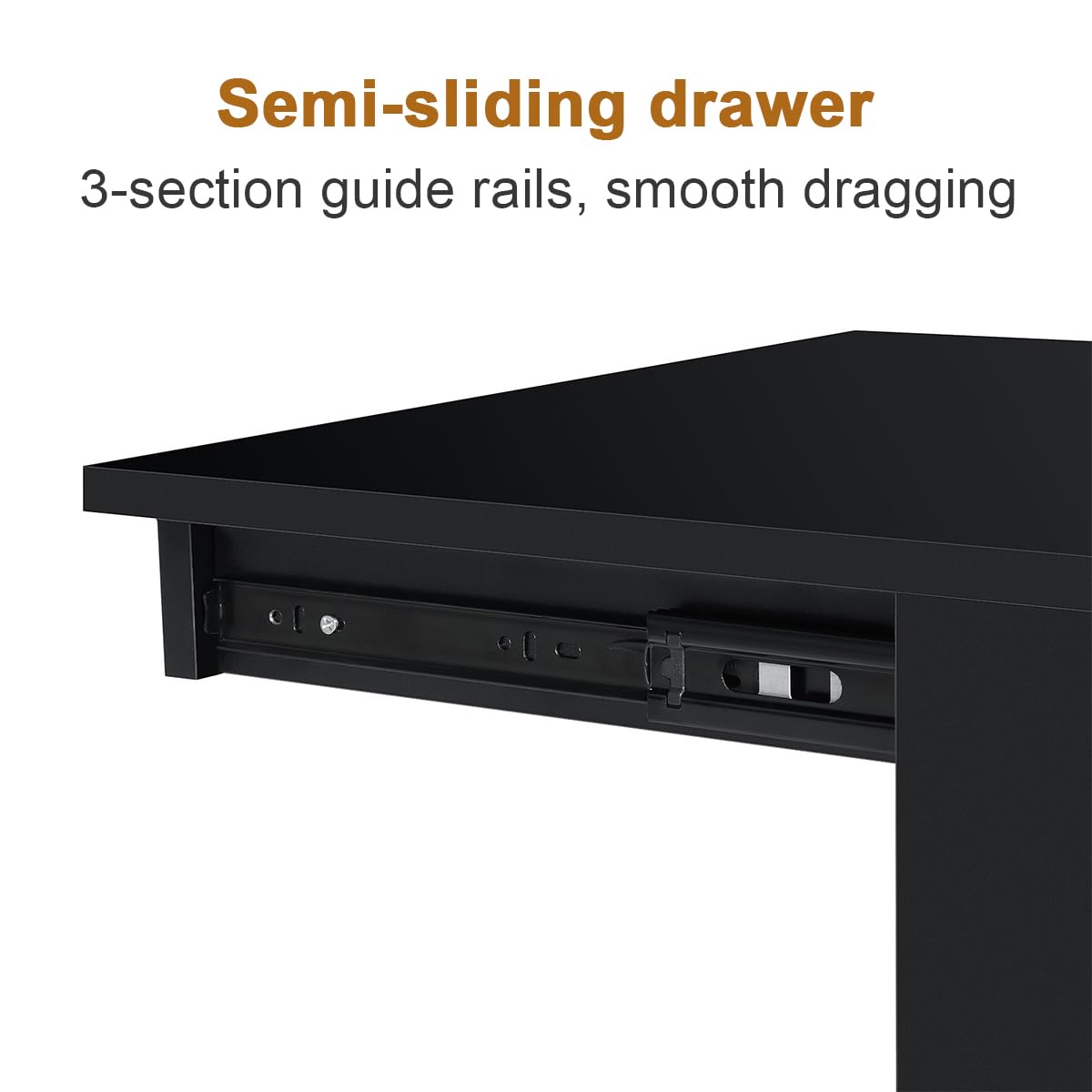 HOMMPA Lift Top LED Coffee Table, Black