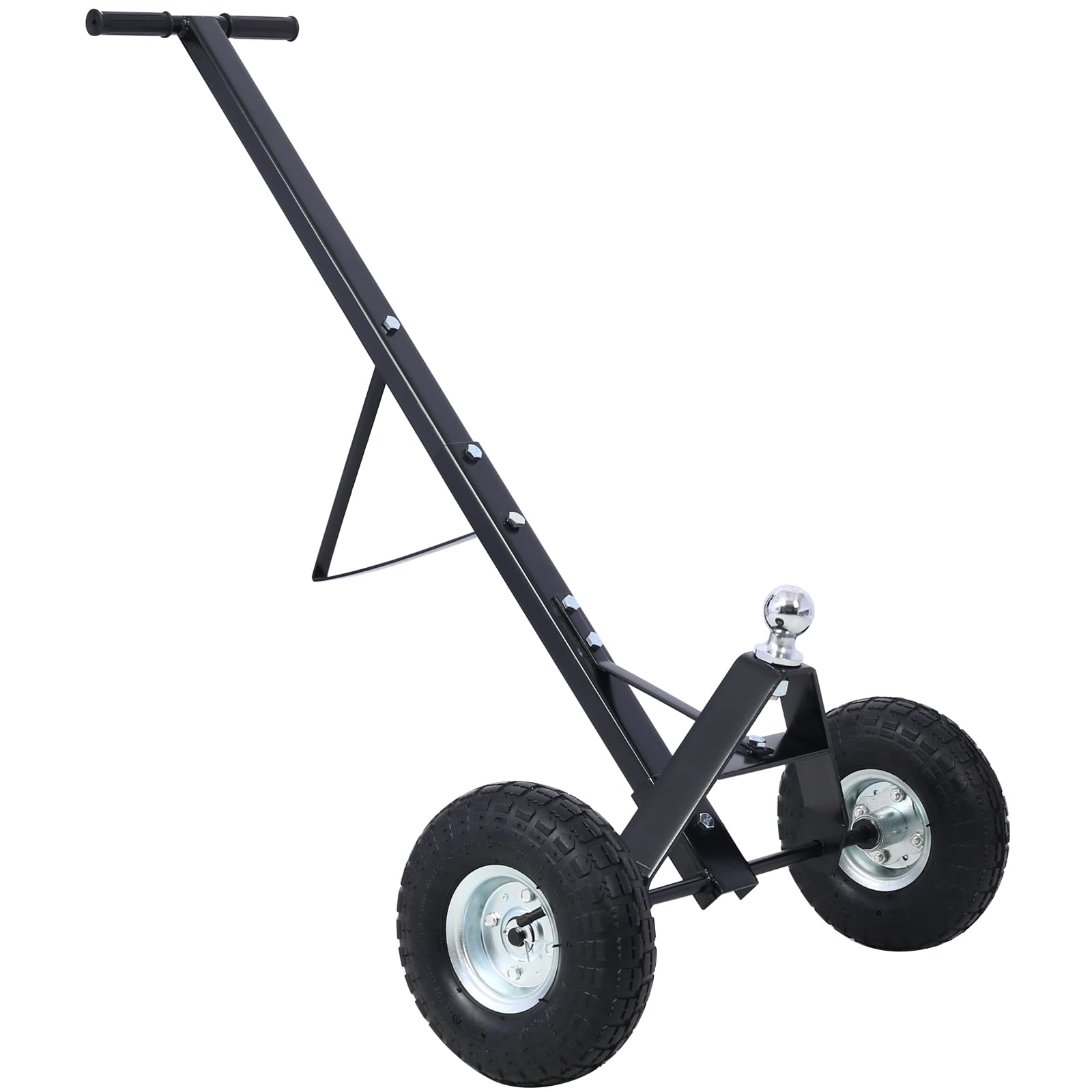 Heavy Duty Trailer Dolly with Pneumatic Tires, Steel Boat Trailer Dolly 600 Lb. Maximum Capacity for Moving Car RV Boat Trailer