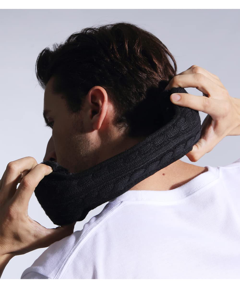Metog Unisex Foldable Earmuffs Polar Knits Winter Earwarmer