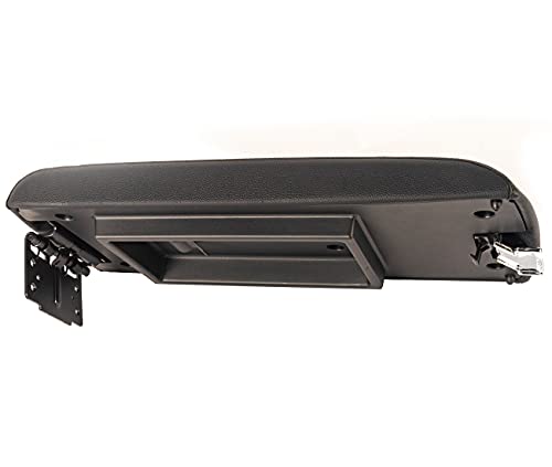 KARPAL Center Console Armrest Cover Lid Latch Hinge Leather Compatible With 2013-2018 Ford Flex FA8Z7406024AA 6-Speed Auto Trans Black