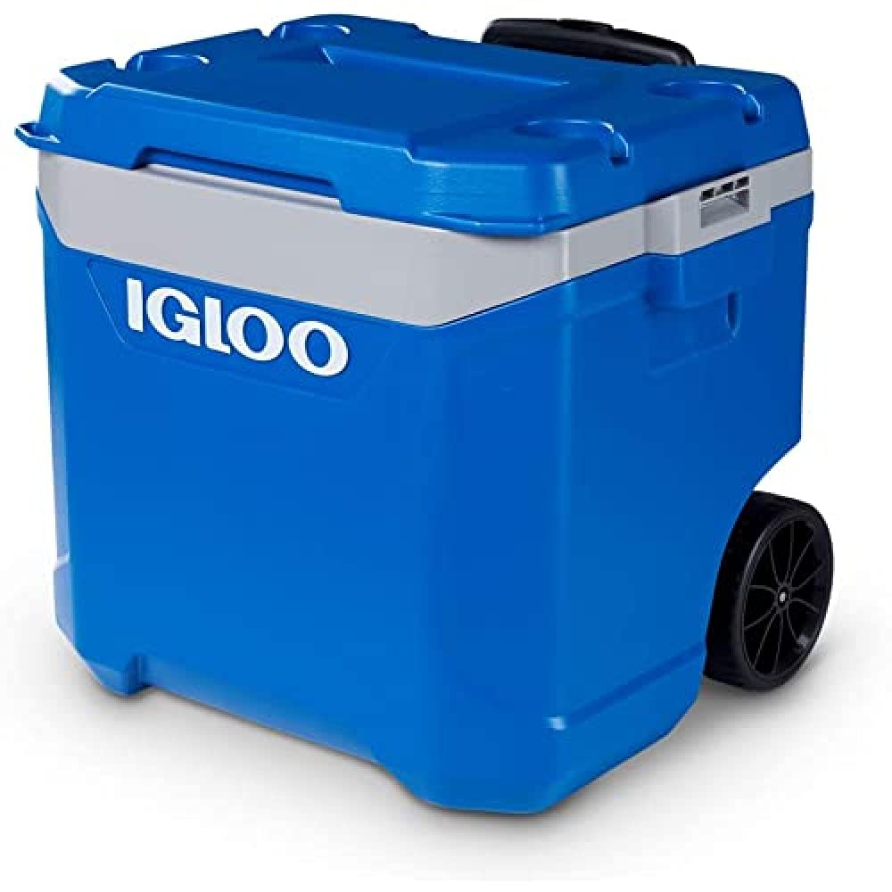 IGLOO Unisex's Latitude 60 Roller Cool Box, 57 Liter, Red, 56 x 47 x 51 cm