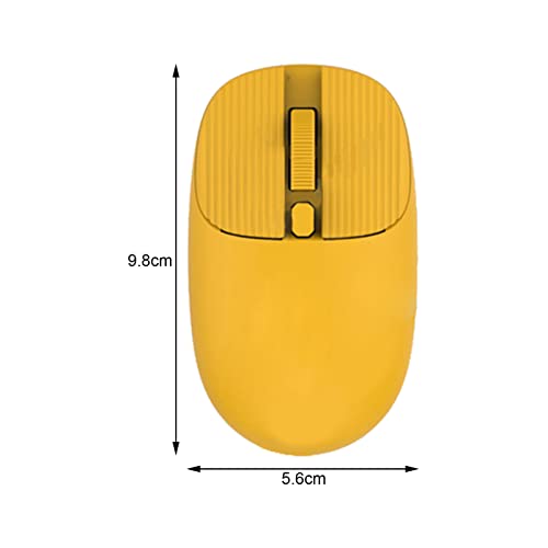 JW-219 Wireless Mouse ,Ergonomic Rechargeable 2.4G Computer Silent Gaming Mouse,Adjustable 3 DPI Ergonomic Shape Cordless Mouse for Laptop-Green