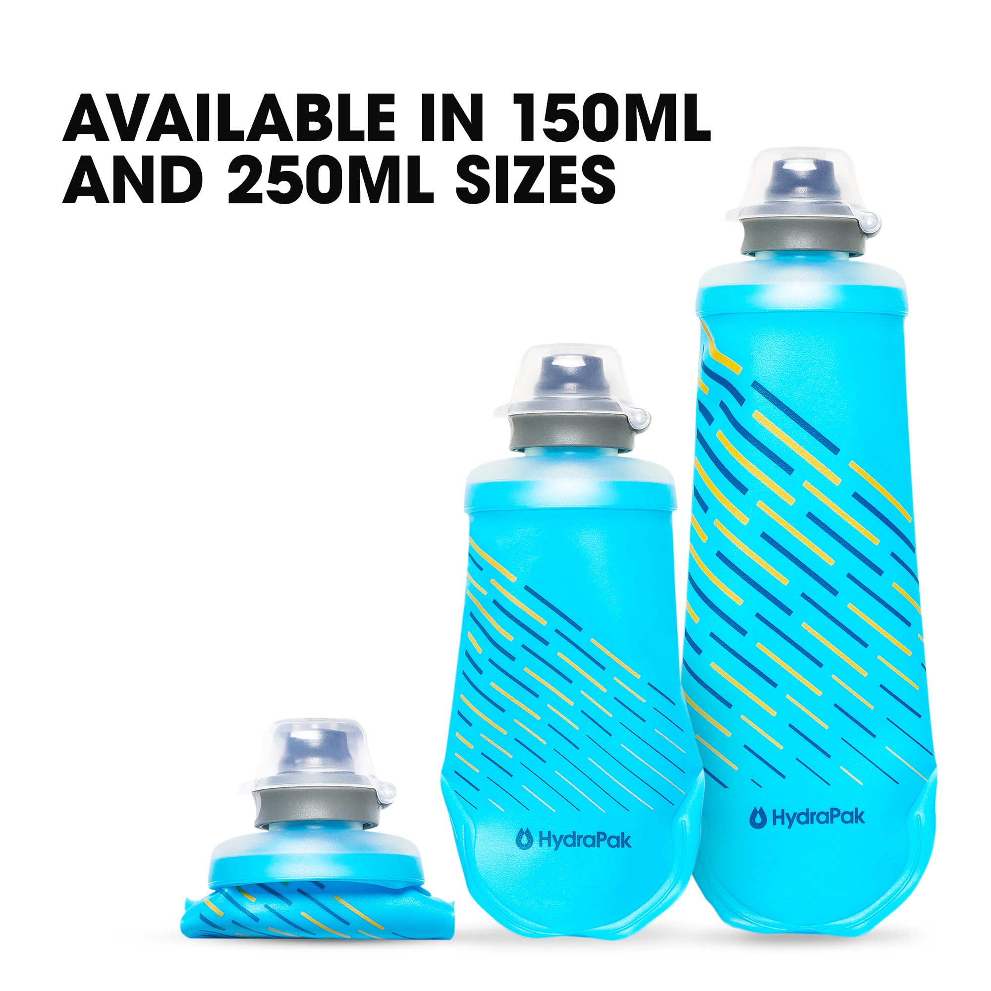 HydraPak Softflask 250ml - Collapsible Trail Running Vest Soft Nutrition Flask Bottle - (250 ml/8 oz)