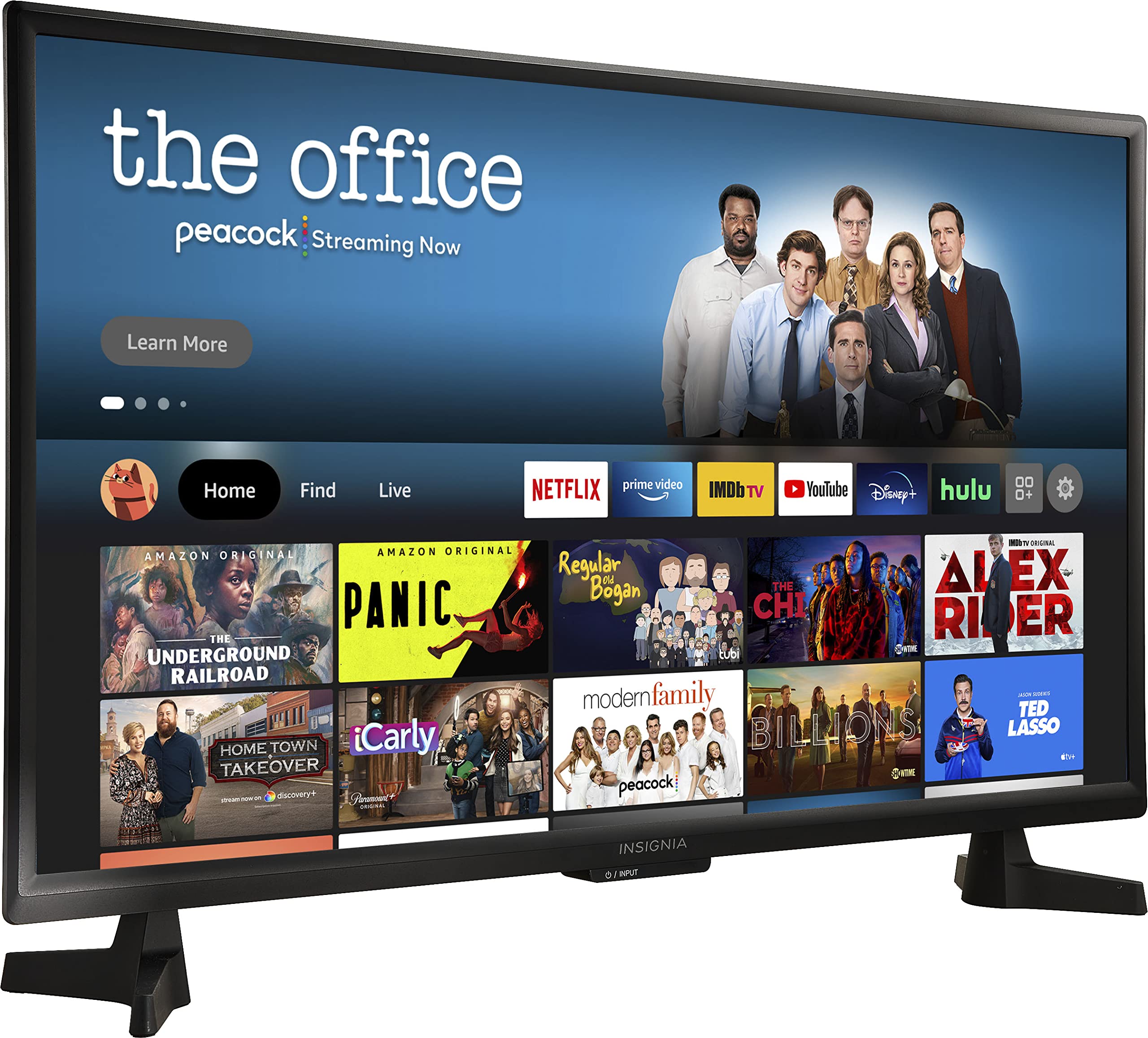 INSIGNIA 32-inch Class F20 Series Smart HD 720p Fire TV (NS-32F201NA22, 2021 Model)