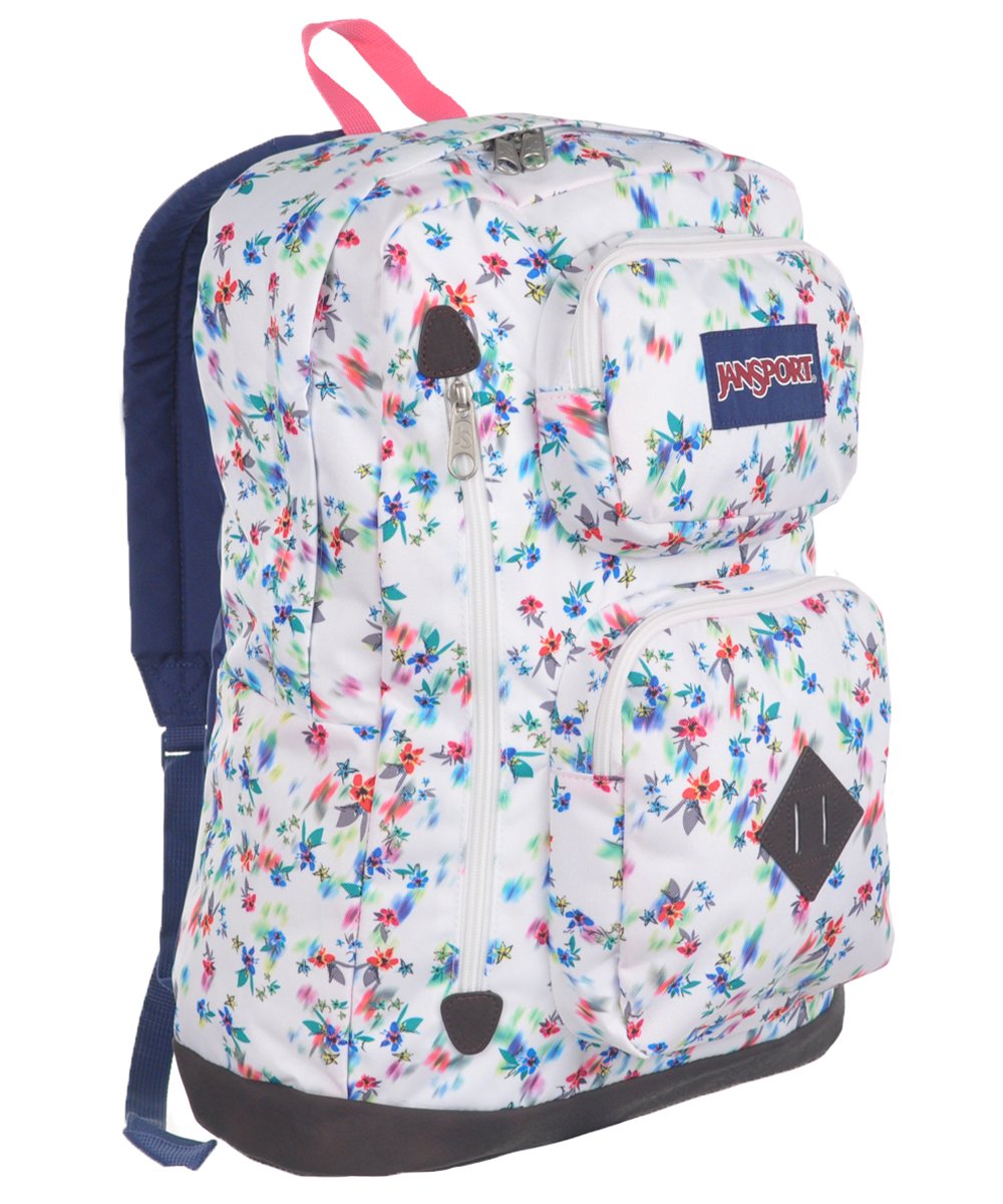 Jansport Austin Backpack - multi white floral haze, one size LIMIT EDITION