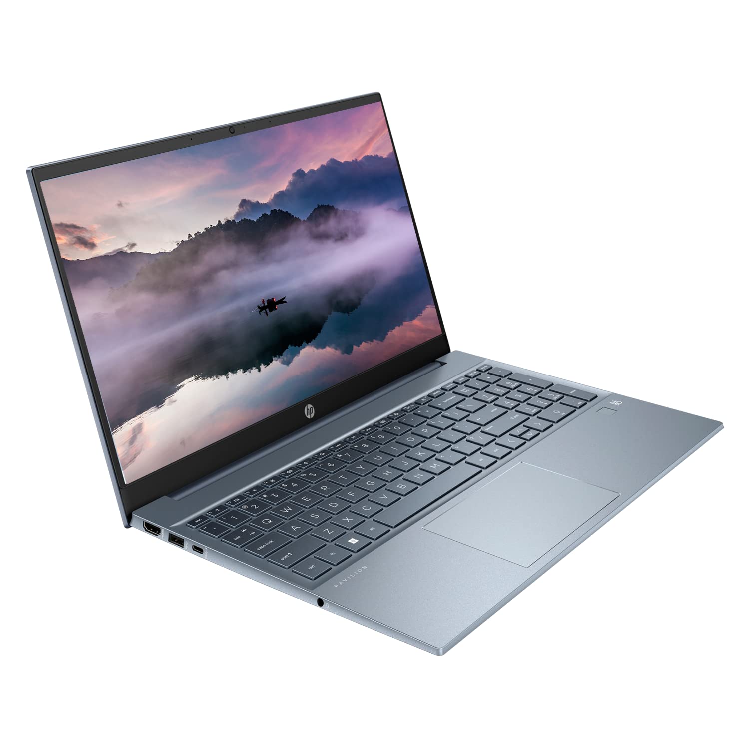 HP 2023 Newest Pavilion Laptop, 15.6” FHD Display, AMD Ryzen 5 5625U Processor, 32GB RAM, 1TB PCIe SSD, Backlit Keyboard, Fingerprint Reader, Wi-Fi 6, HDMI, Windows 11 Home, Blue