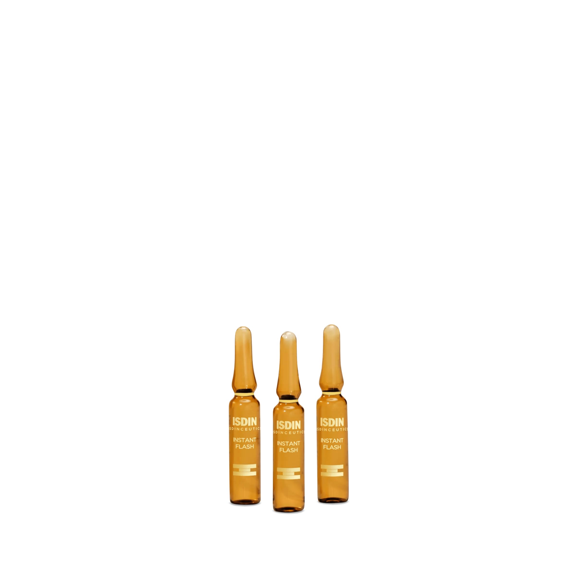 ISDIN Isdinceutics Instant Flash Firming and Lifting Serum for Face with Antioxidants and Hyaluronic Acid - 5 ampoules, 0.06FL OZ x 5