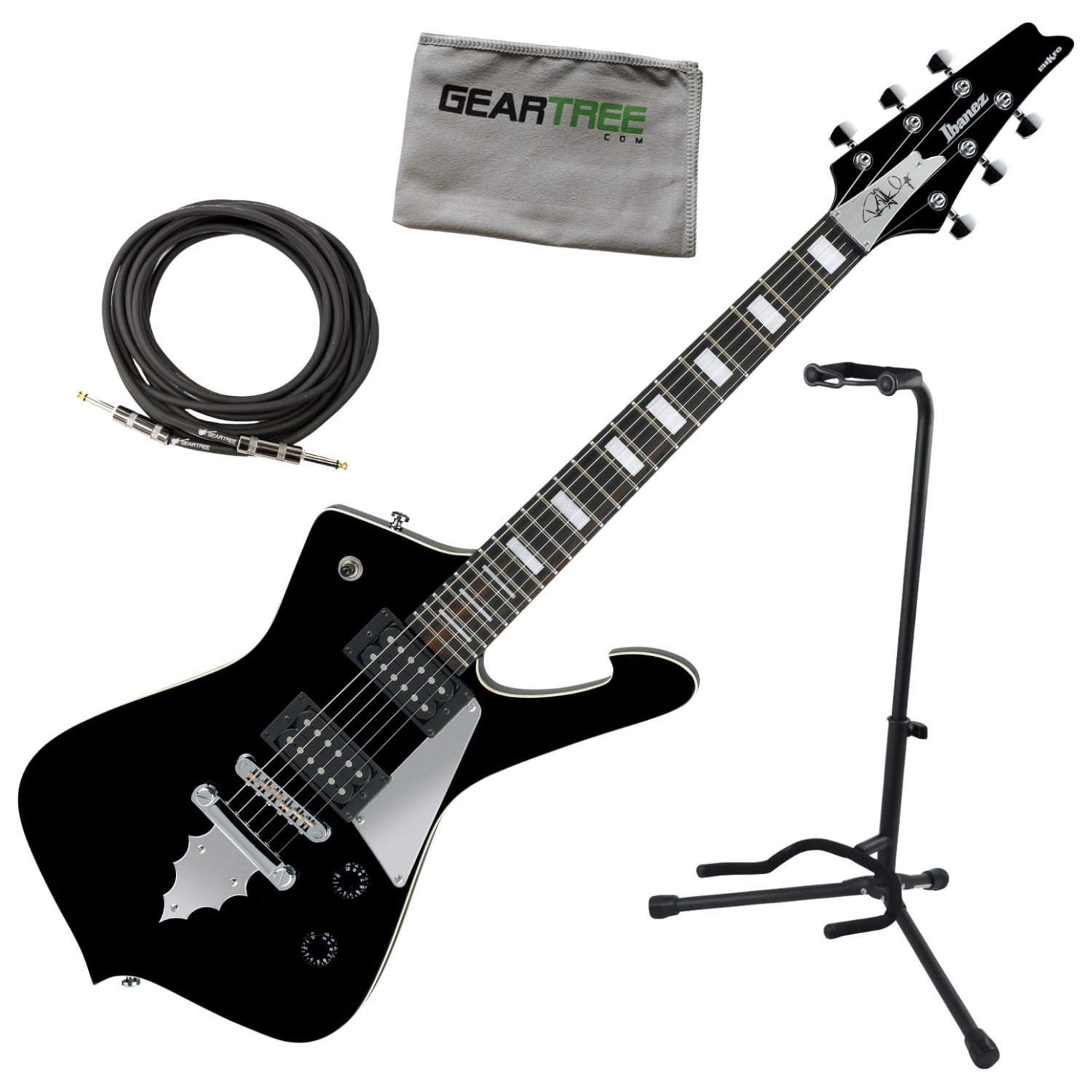 Ibanez PSM10BK Paul Stanley Signature MIKRO Electric Guitar 22.2IN Scale Black w