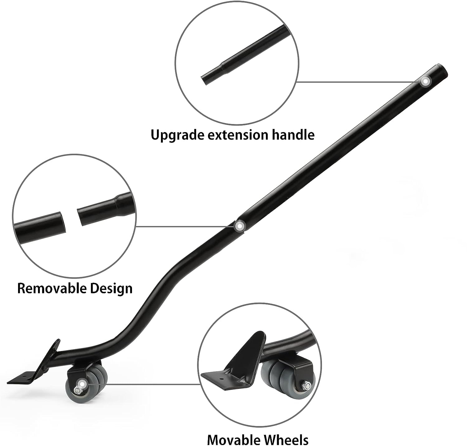 Heavy Duty Furniture Mover Dolly Set with Lifter, 360° Rotation 5-Wheel Furniture Dollies, 400kg/800Lbs Capacity Heavy Stuff Moving Tool Set