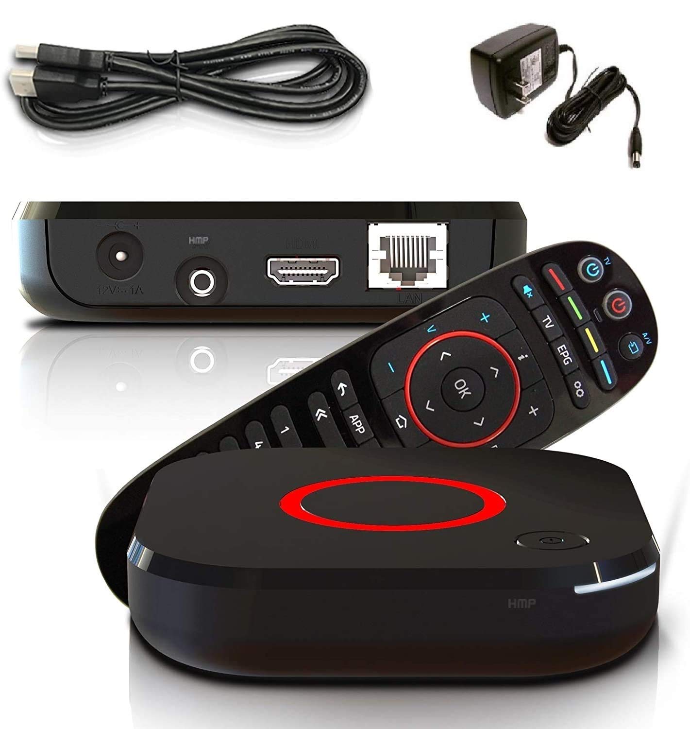 Infomir Mag 424 W3 (Mag 424W3) 4K 2160P Hevc 600Mbps Built-in Dual Band WiFi, Bluetooth, HDMI Cable 1 GB RAM, 8 GB eMMC (Faster than Mag 324w2 322W1)