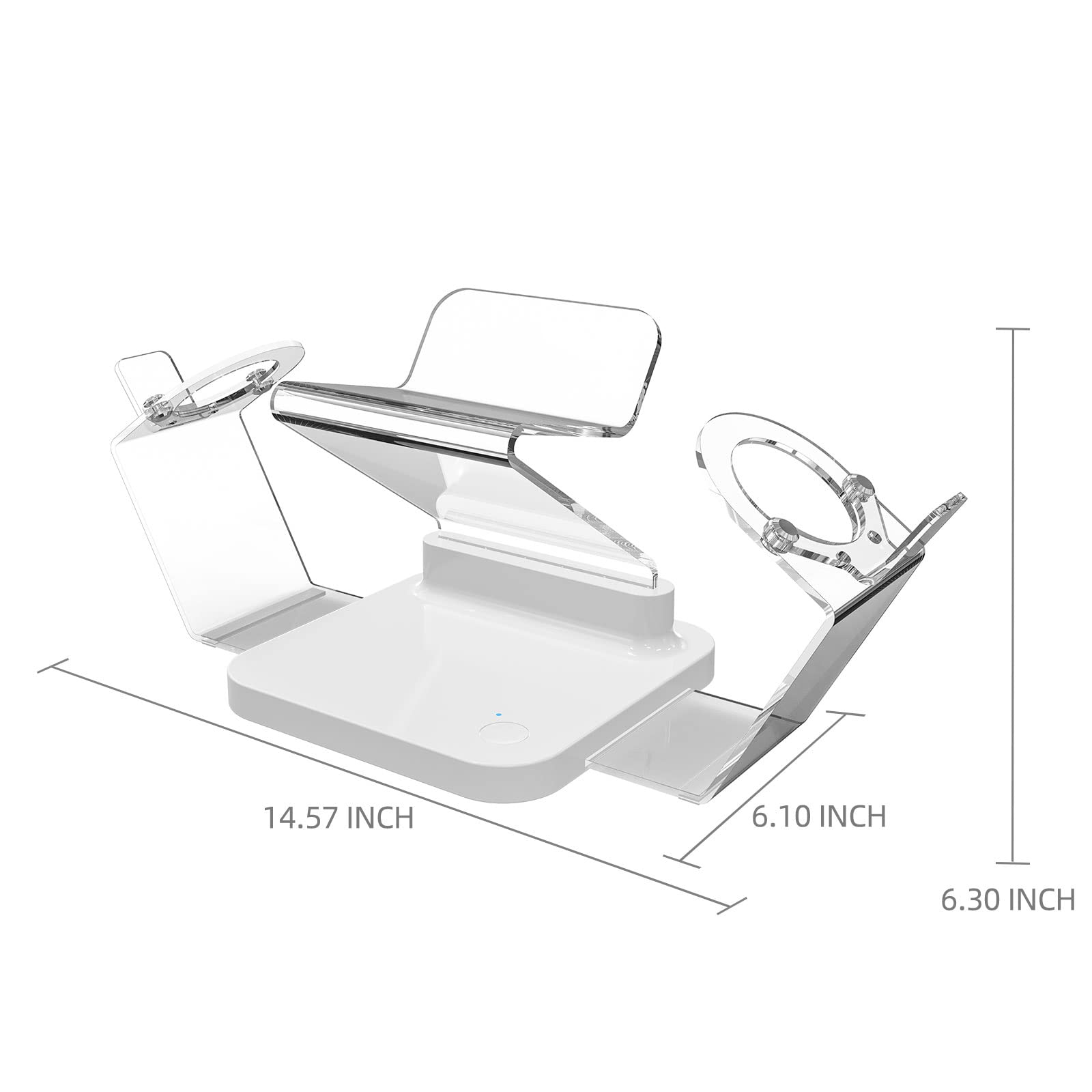 iTechjoy 2022 Upgraded VR Charging Stand Station for Oculus Quest 2 Charging Dock, Magnetic Cable Controller & Headrest Display Charger with 2 Rechargeable Batteries, Battery Cover, and USB-C Charger