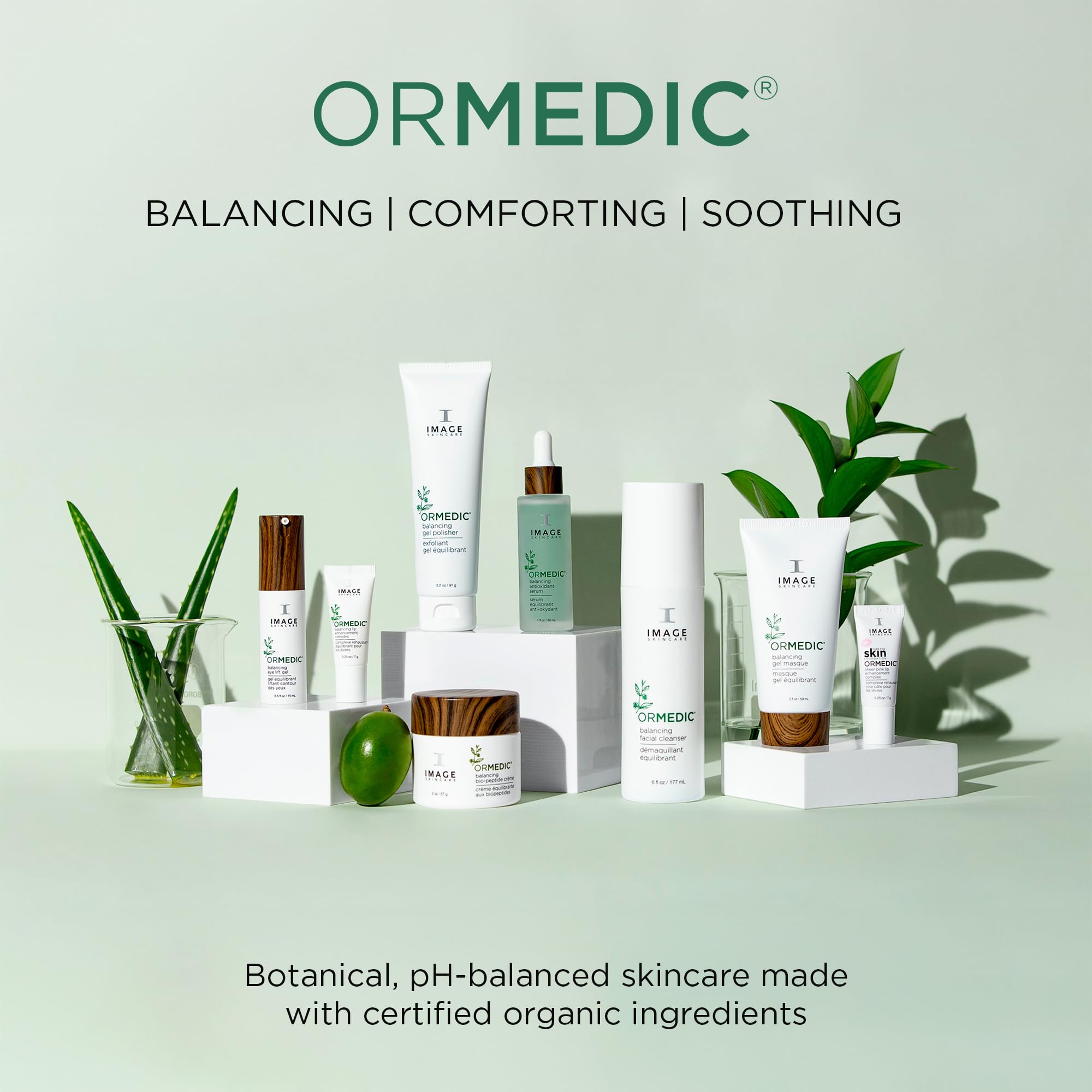 IMAGE Skincare, ORMEDIC Biopeptide Crème, Balancing Face Moisturizer with Shea Butter, Hyaluronic Acid and Organic Plant Oils, 2oz
