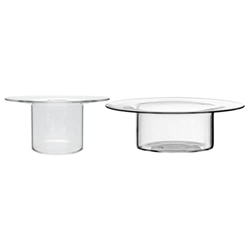 UPKOCH Glass Trifle Bowl 2Pcs Glass Salad Bowl Clear Glass Yogurt Bowl Crystal Dessert Bowl Oatmeal Storage Bowl Appetizer Bowl Plate for Candy Fruit Snacks 100ml+280ml Appetizer Cups