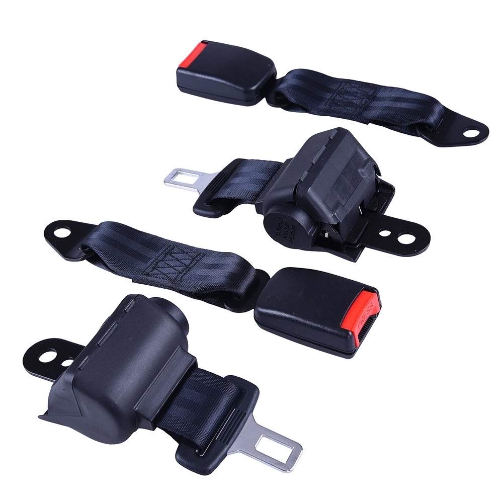 Hype 2X Golf Cart Seat Belt Retractable Universal Lap Straps