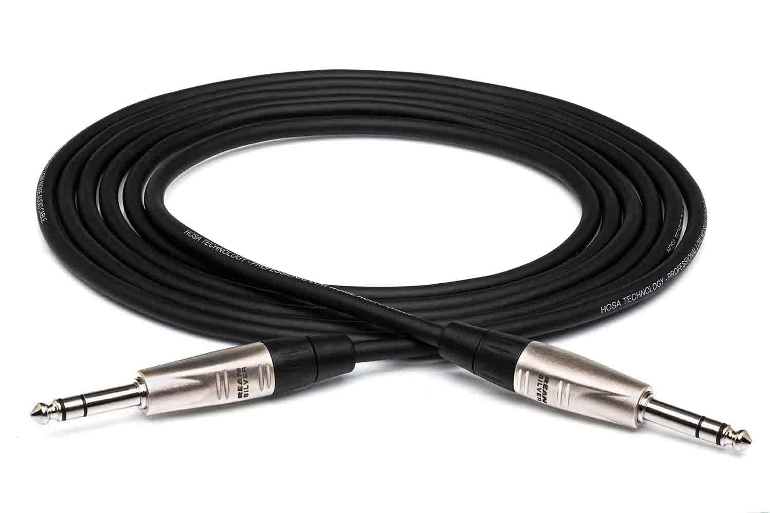 HOSA HSS-005 REAN 1/4" TRS to REAN 1/4" TRS Pro Balanced Interconnect, 5 Feet