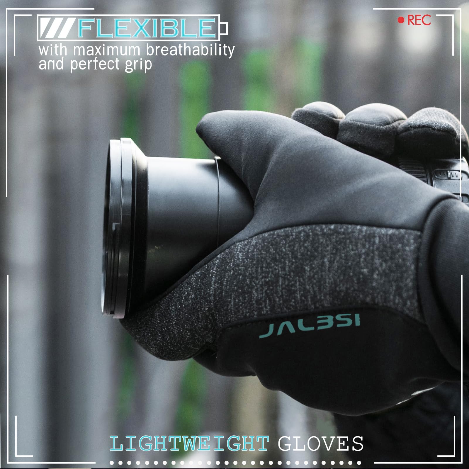 JALBSI Winter Gloves Men Women With Thermal Wool Fleece Lined for Cold Weather Touchscreen Fingers Insulated Warm Windproof