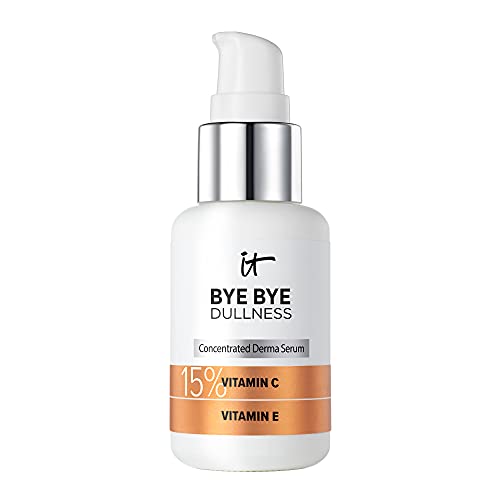IT Cosmetics Bye Bye Dullness 15% Vitamin C Serum - Boosts Radiance & Hydrates In 10 Days - With Vitamin E - For All Skin Types - Vegan Formula - .85 fl oz