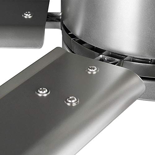 Hubbell Lighting Dual Mount Ceiling Fan 72 in. Indoor/Outdoor Nickel Wall Control