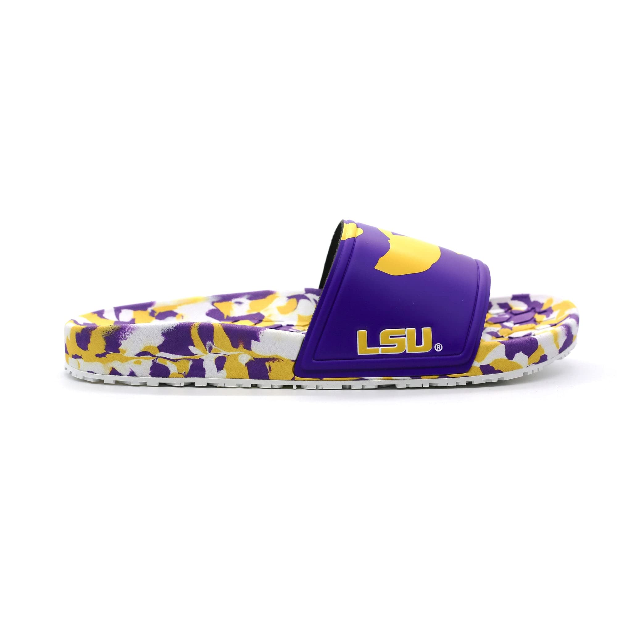 Hype Co Louisiana State University LSU Tigers Slydr Sports Slide Sandal