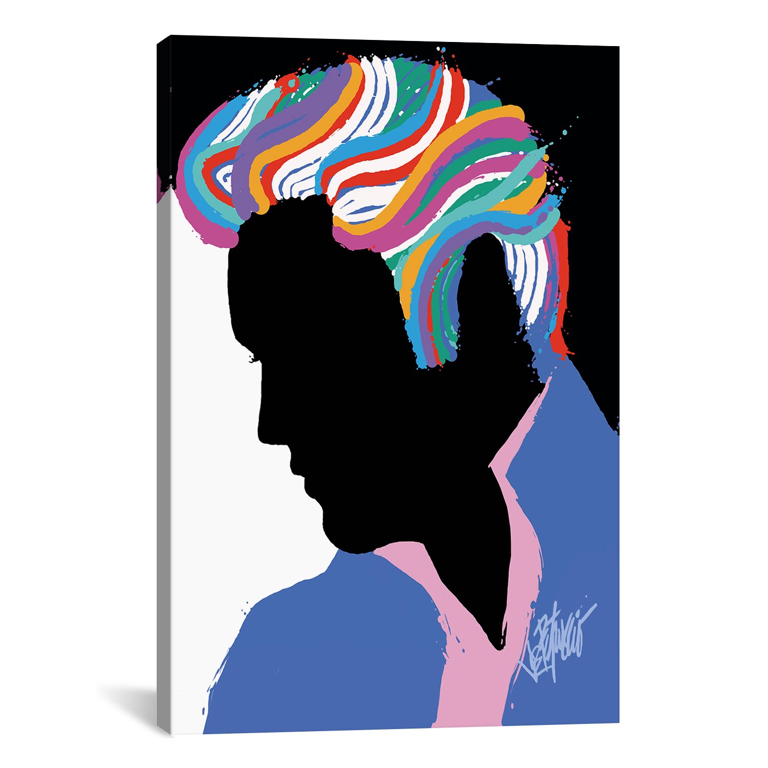 iCanvasART 10045 E. Slide B. Elvis Presley Canvas Print by iCANVAS, 18 by 12-Inch, 0.75-Inch Deep