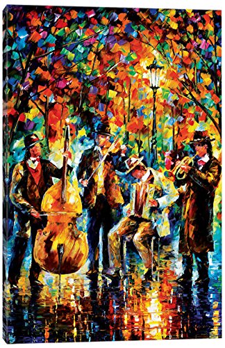 iCanvasART Glowing Music Canvas Print by Leonid Afremov, 26 in x 18 in