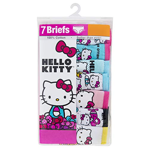 Hello Kitty Girls' Little 100% Combed Cotton Underwear in Sizes 2/3T, 4T, 4, 6 and 8, 7-Pack