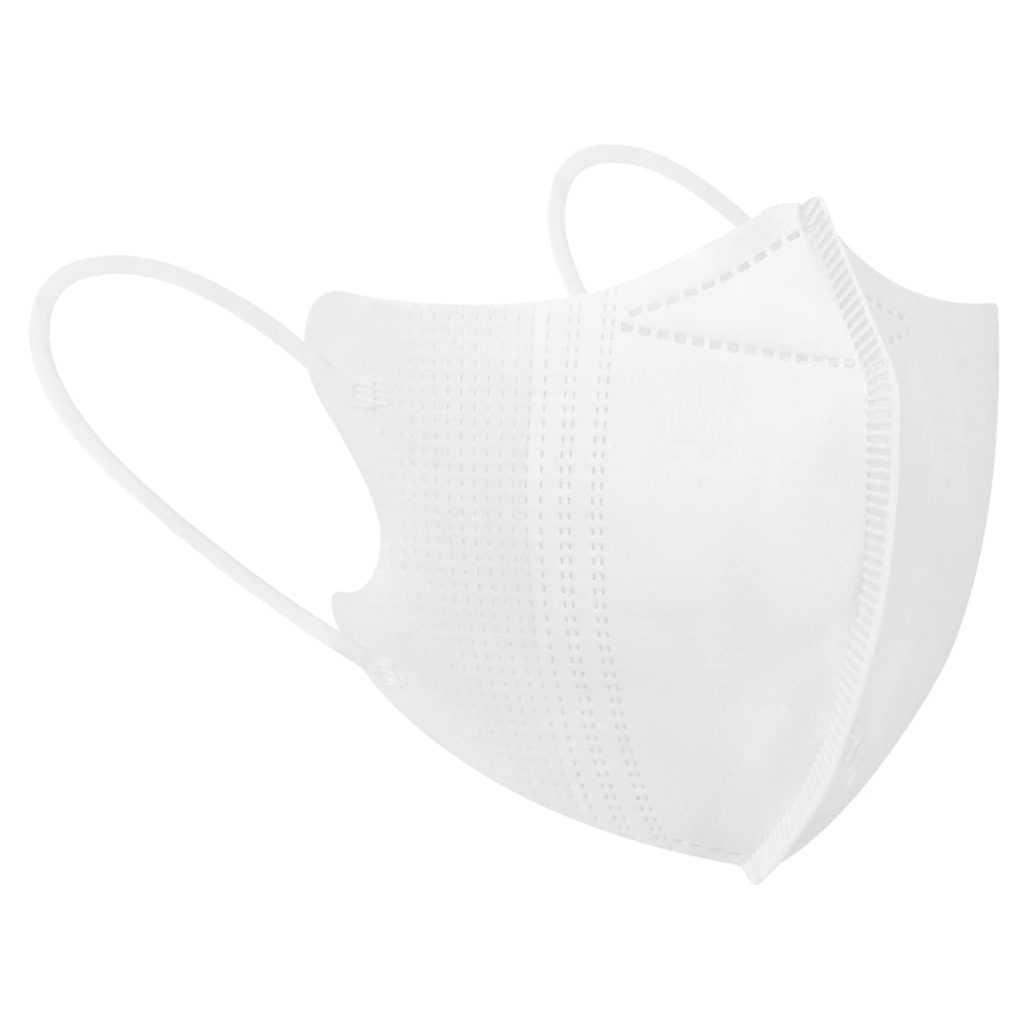 Kenko Medical Face Masks 5 Layers 5D Design Premium White 20 pcs Disposable Breathable Filtration Mask Respirator Cup Dust Safety (20, White)
