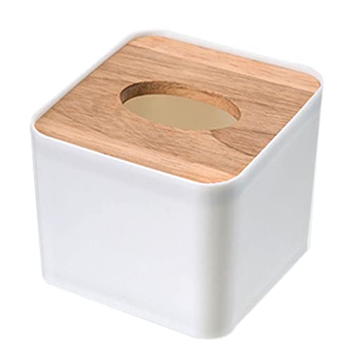 Hondony Home Tissue Paper Dispenser | Tissue Paper Holder Tissue Box Containers with Arc Opening | Removable Tissue Dispenser, Kitchen, Living Room, Bedroom, Bathroom