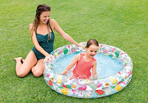 Intex Inflatable Stars Kiddie 2 Ring Circles Swimming Pool (48" X 10") [Assorted Styles]