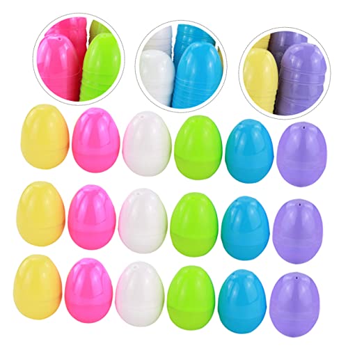 Zerodeko Plastic Refillable Eggs 36pcs Egg Toy Toys Fake Eggs for Decorating Mini Plastic Eggs Easter Eggs Surprise Toys Plastic Easter Eggs Easter Eggs Toys Eggs Wrapping Boxes Giant
