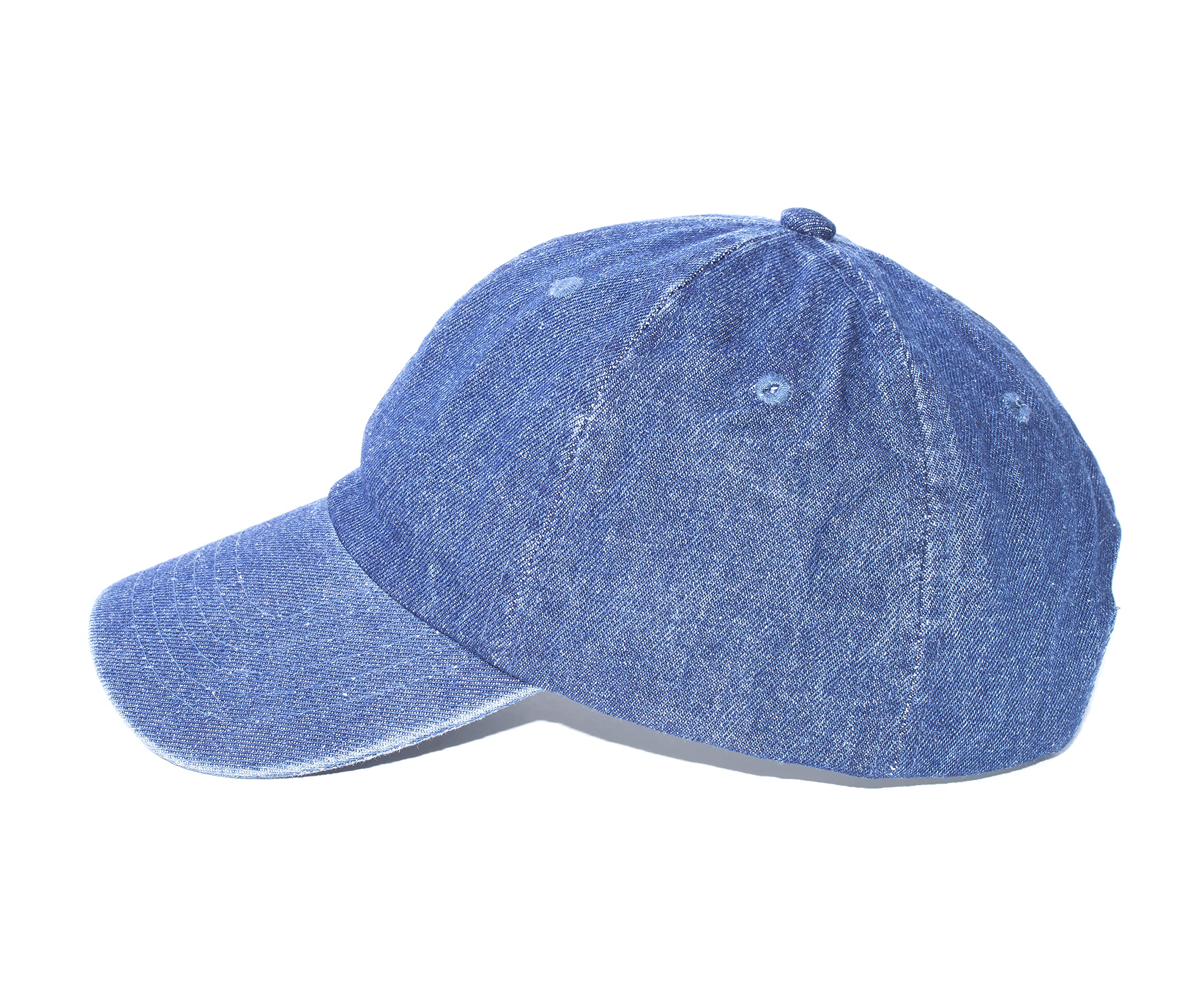 Jean Soft Comfort Casual Everyday Baseball Cap Women Surf Hat for Men Vintage Everyday Wear Low Crown Hat.(Navy)