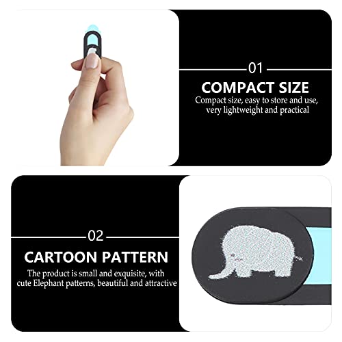 SOLUSTRE Computer Camera 2 pcs with Blocking Adhesive and Compatible Desktop Smartphone Privacy Your Phone Cover Web Laptop for Blocker Lid Cute Webcam Pattern Tablet Camera Slide Computers Laptops