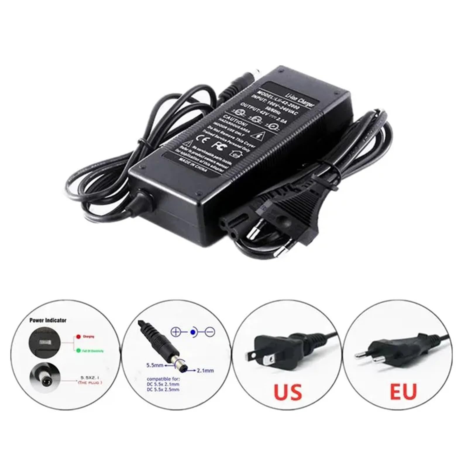 HefddEHY E-Bike Battery Pack 48V 12Ah, 18650 Lithium Ion Battery Pack,48V Electric Bicycles Conversion Kit, with 54.6V 2A Charger,for 200W-750W Electric Bicycles and Scooters,T