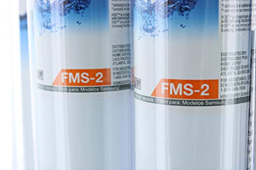 HDX FMS-2 Replacement Water Filter / Purifier for Samsung Refrigerators (2 Pack)