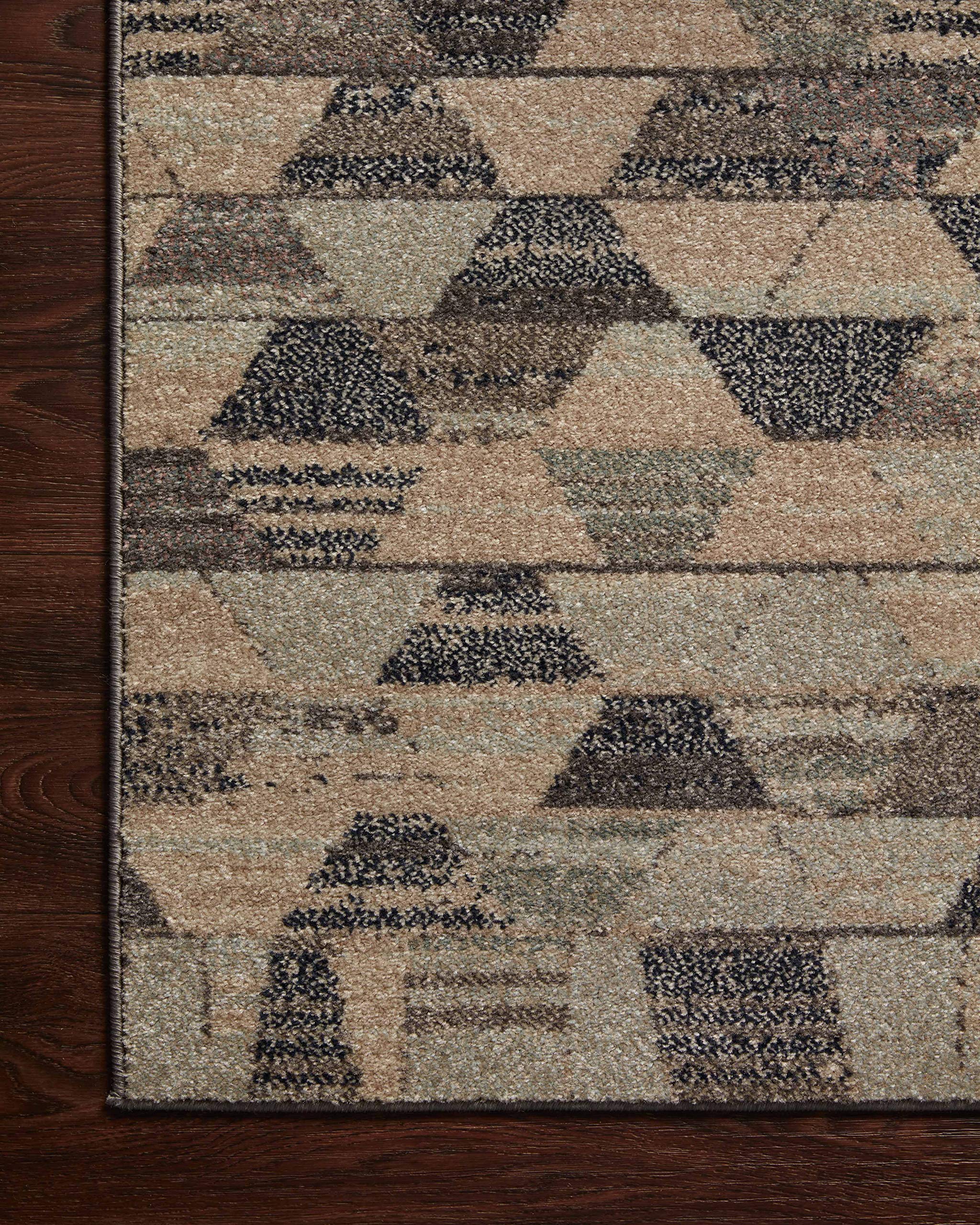 Justina Blakeney x Loloi Chalos Collection CHA-07 Charcoal / Fiesta 18" x 18" Sample Rug