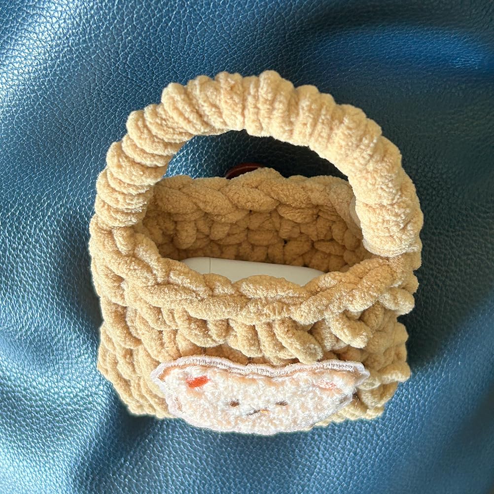 Handmade Cotton Protective Case for Airpods Pro 1 2, for Airpods 3 2 1, Galaxy Buds 2 Pro 2022, Buds 2 Pro Live, Crochet Headphones Cover, Earbuds Small Storage Bag Handmade Gift