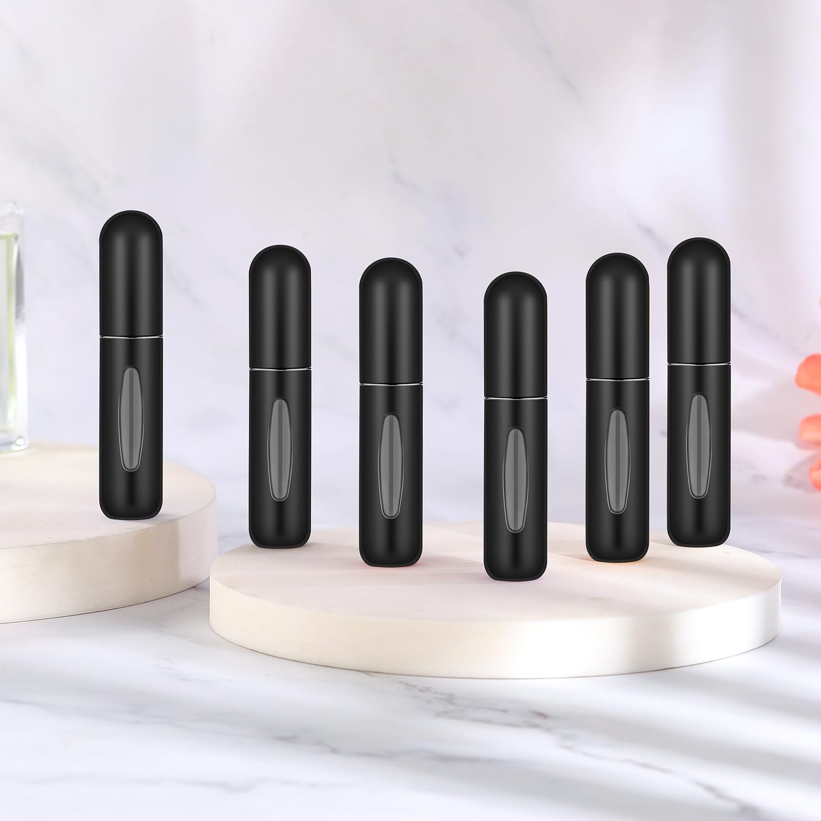 IMPORX Perfume Travel Refillable Cologne Atomizer Small Empty Spray Bottles Travel Size Perfume Atomizer Travel Accessories for Women Mens Mini Spray Bottle for Travel Essentials 5 Pack 12ml/0.4oz