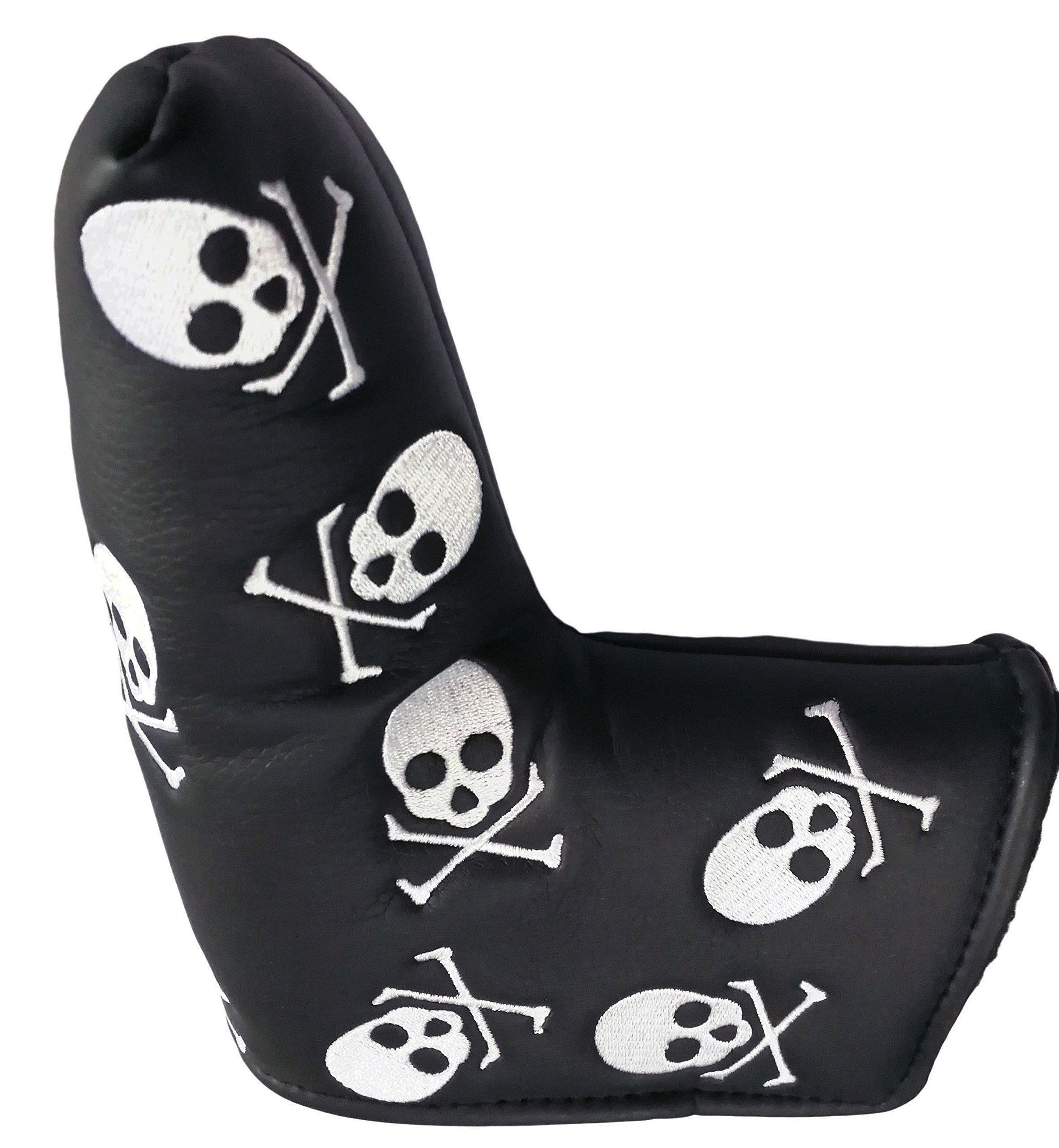 HISTAR Golf Skull Headcover Skull Design Putter Cover Blade Head Cover for Scotty Cameron Taylormade Odyssey