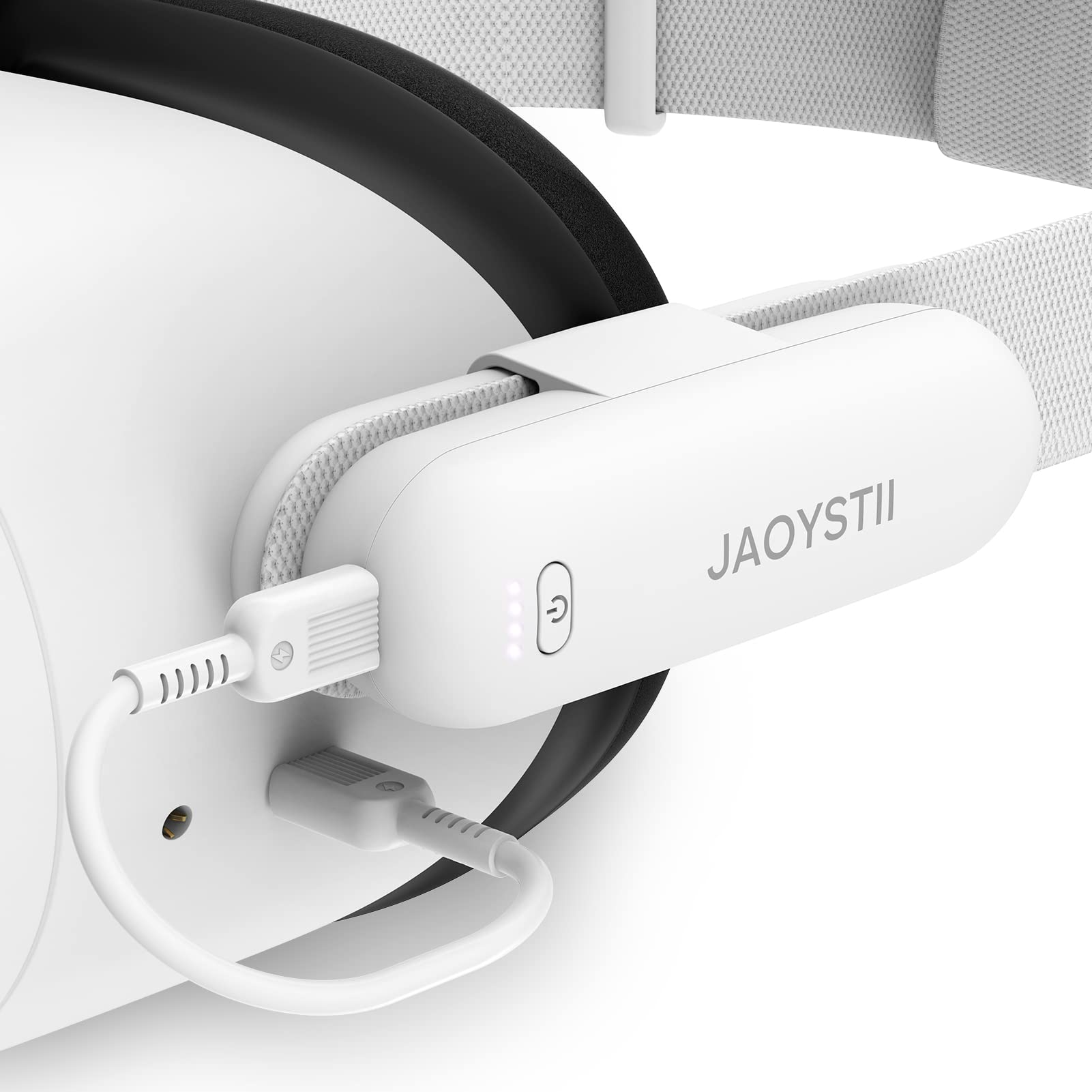 JAOYSTII Battery Pack Compatible with Quest 2 Headset, 5000mAh Lightweight and Portable Extended Battery Accessories for Quest 2 Strap, Elite Strap & Smart Phone, Extra 2 Hours Playtime