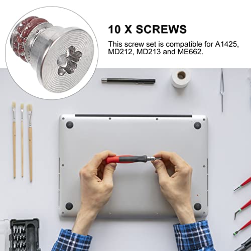 SOLUSTRE Screws Laptops 1 Set Case Pro with Me Kit for Cover Md Alloy Screw Compatible Replacement A Accessory Laptop Bottom Pc Computers