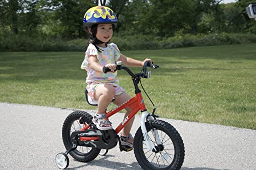 Joey Hopper Kids Bicycle with Training Wheels Pink 12 inch with Tire to Tire