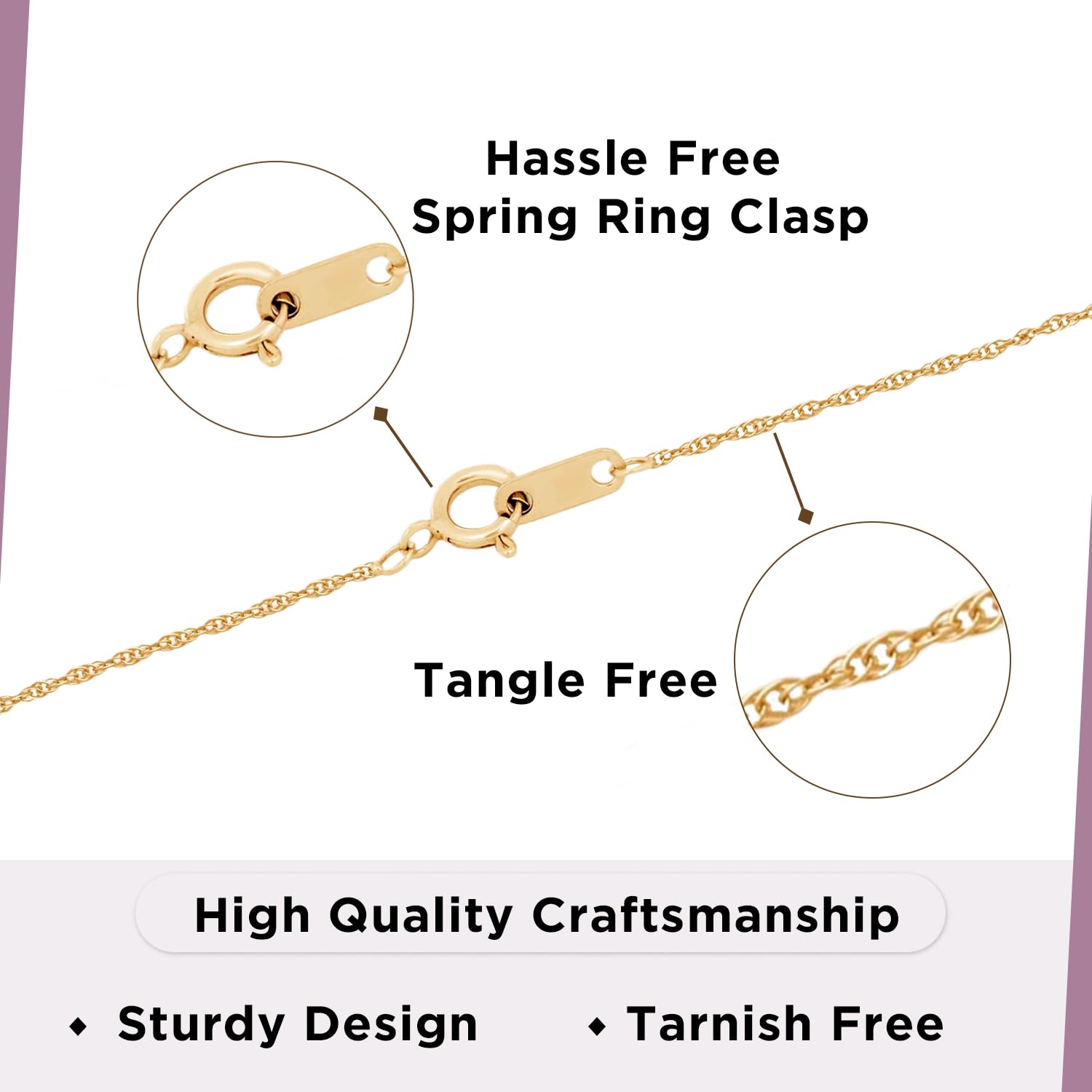 Jewelili 10k Yellow Gold Heart Shape Pendant Necklace with Natural White Round and Baguette Diamonds, 1/4 cttw, 18" Rope Chain