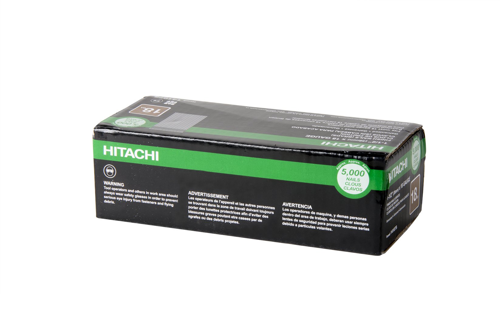 Hitachi 14107S 1-1/2" x 18 GA Finish Nail Electro-Galvanized, 5000-Count