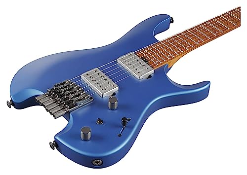 Ibanez Q52 Q Standard Headless Electric Guitar, Laser Blue Matte w/Gig Bag